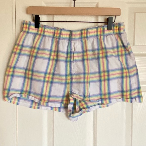 Colsie | Shorts | Colsie Sleep Shorts White Plaid Womens Large ...